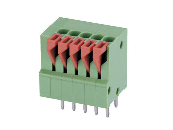 2.54mm Pitch Buckle Type Screwless Terminal Block For Security And ...