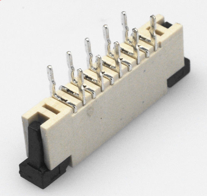 1.0mm Pitch Verticle DIP Termination FPC Connector with Lock H=2.5mm up ...